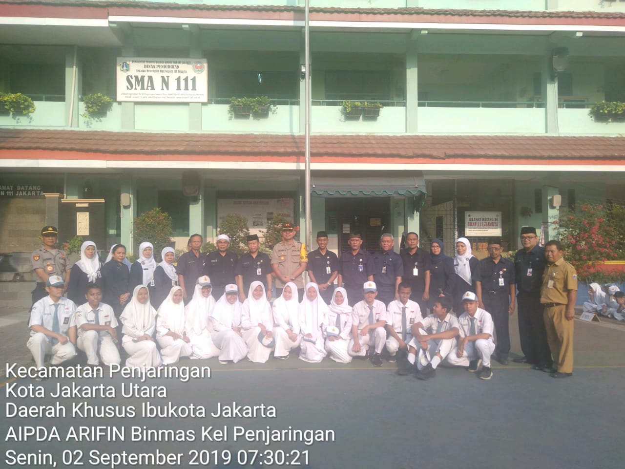 Kapolsek Metro Penjaringan Menjadi Irup di Sekolah SMAN 111 Penjaringan ...