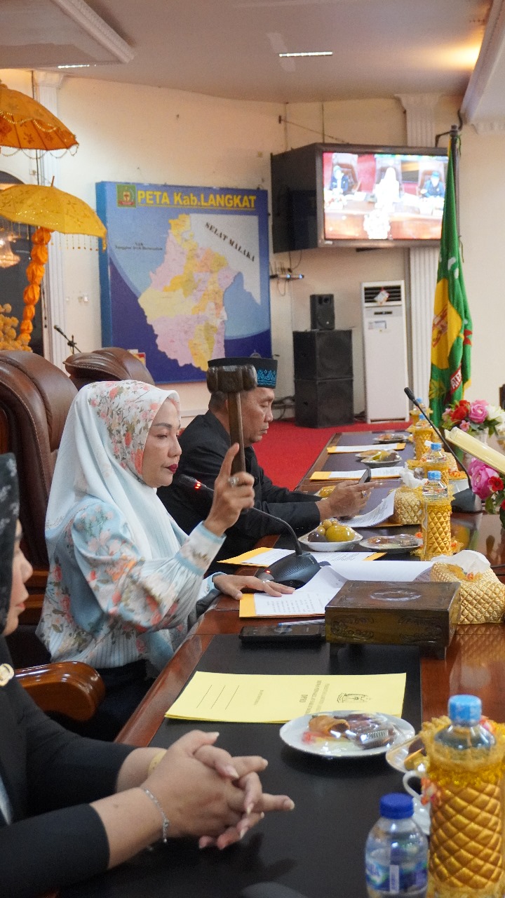 DPRD Langkat Gelar Rapat Paripurna Penetapan Ranperda Penyertaan Modal ...